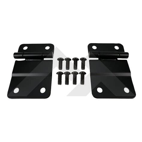 Tailgate Hinge Set Lower Black Stainless Rt Off Road