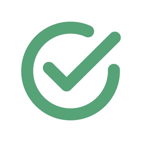Round Check Mark Symbol Certification Or Permission Vector 26530758 Vector Art At Vecteezy