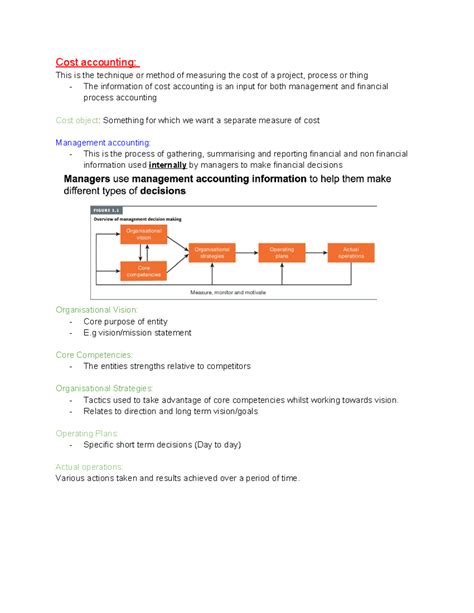 Week 1 Fundamentals Of Costing And Management Accounting Cost