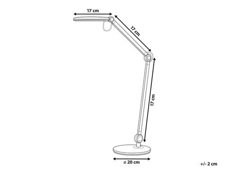 Metal Led Desk Lamp Black Eridanus Uk