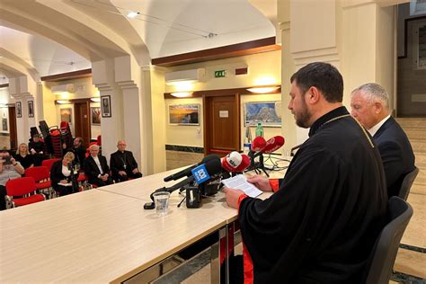 The Statement Of His Eminence Mykola Cardinal Bychok At A Press