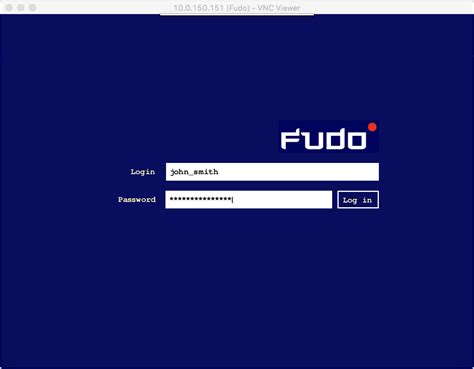 vnc viewer — fudo pam 5 2 system documentation