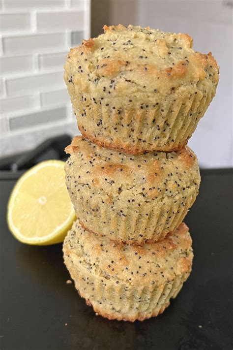 Almond Flour Lemon Poppy Seed Muffins