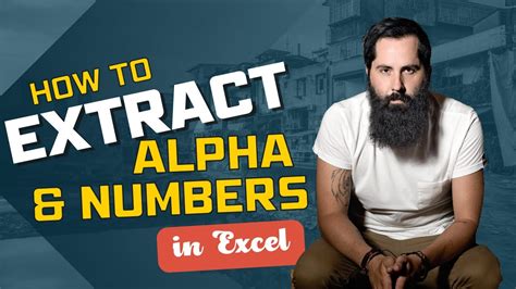 How To Extract Alpha And Numbers Separately From An Array Youtube