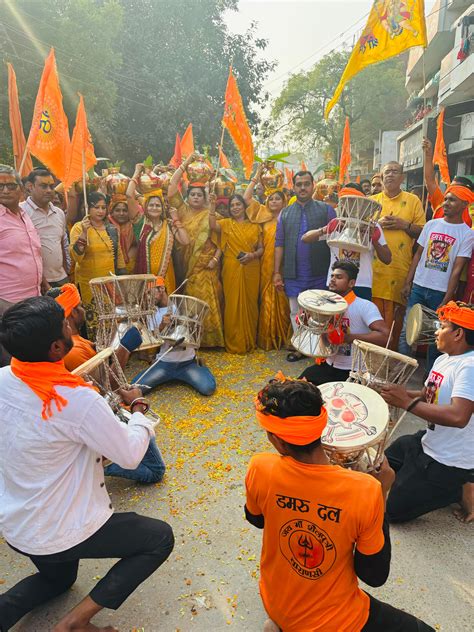 श्री राम मंदिर पूजित अक्षत कलश शोभायात्रा का शुभारंभ जनसच न्यूज़