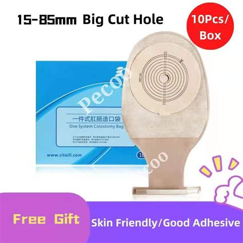 Pcs Box One Piece System Colostomy Stoma Bag Pouch Ileostomy Ostomy Bag Cut Size Mm Mm