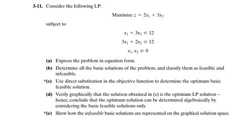 Solved 3 11 ﻿consider The Following Lp ﻿maximize