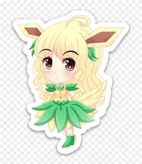 Chibi Leafeon Hd Png Download 729x895 801629 Pinpng