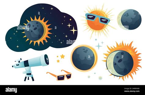 An Annular Eclipse Stock Vector Images Alamy