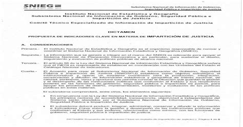 · Segunda Tercera Cuarta El Instituto Nacional De Estadística Y