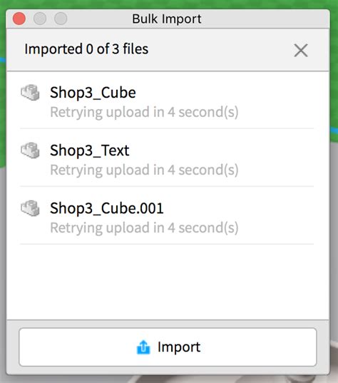 Need Help With Bulk Import From Blender FBX To Asset Manager In Roblox