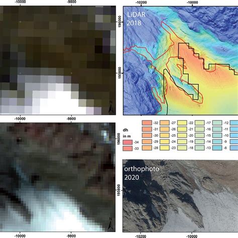 The Comparison Of The Landsat 8 Sentinel 2 And Lidar Images