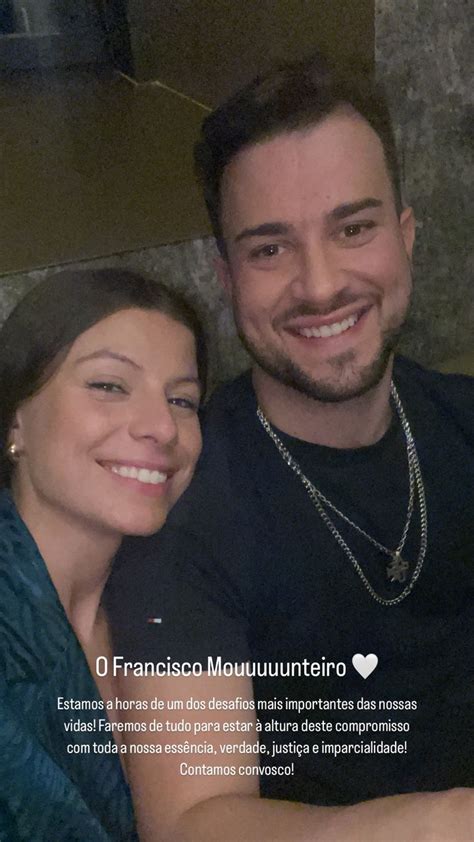 Márcia Soares e Francisco Monteiro juntos A horas de um dos desafios