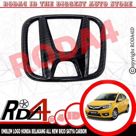 Jual Emblem Pengganti Logo Honda All New Brio Satya 2018 2019 CARBON