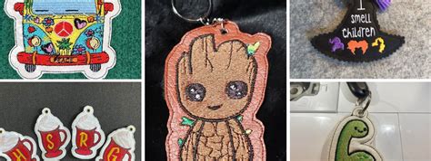How To Make Embroidered Key Fobs