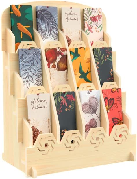 Hotcan Bookmark Holder Display Stand For Vendors Wooden