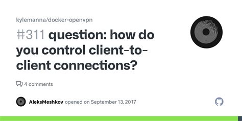 question how do you control client to client connections · issue 311