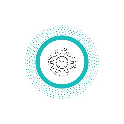 Efficiency Management Processing Productivity Project Line Icon Vector Isolated