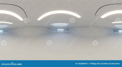 Full 360 Degree Equirectangular Panorama Hdri Of Modern Futuristic