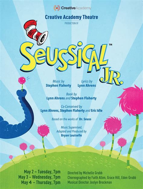 Seussical Jr At Creative Academy Performances May 2 2023 To May 4