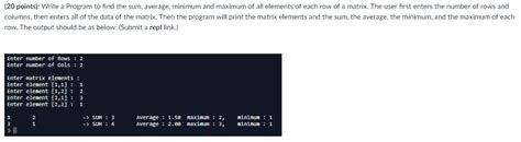 Solved 20 Points Write A Program To Find The Sum Chegg