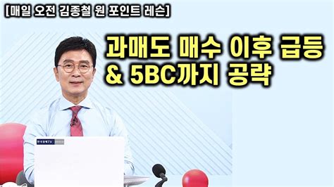 김종철 원포인트레슨 오늘 폭등장 결국 과매도 구간 2277p 찍고 턴 어디까지 공략할 것인가 명품주 명단 Youtube