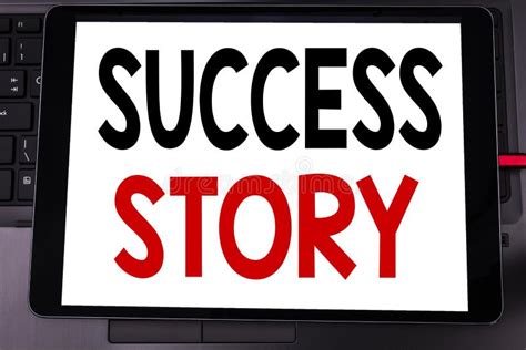 Conceptual Hand Writing Text Caption Inspiration Showing Success Story