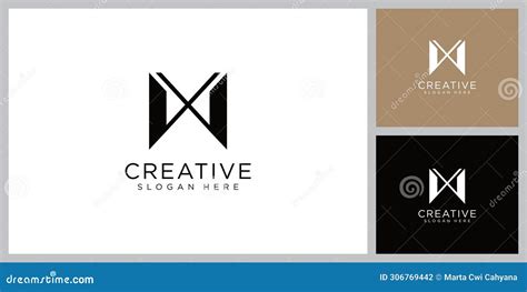 Initial Letter W Logo Vector Design Template Stock Vector