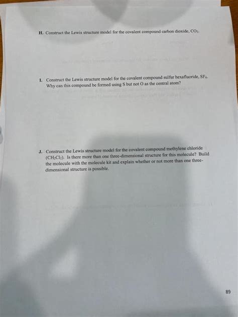Solved Experiment Lewis Symbols And Lewis Structures Chegg Com
