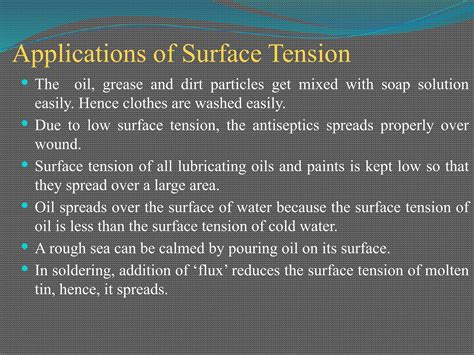 Surface Tension For Engineering Physicspptx