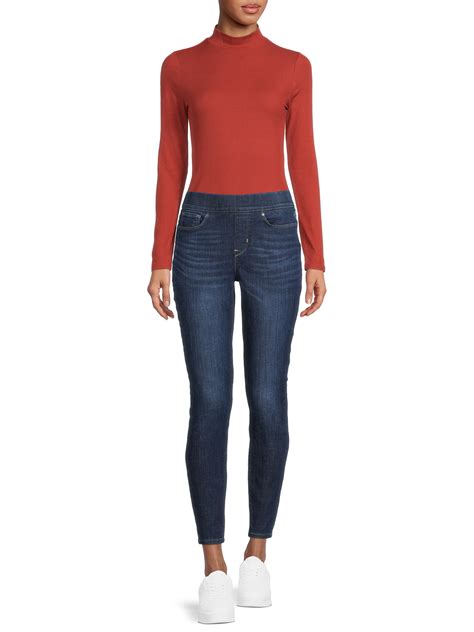 Signature By Levi Strauss And Co Womens Shaping Pull On Super Skinny