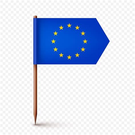 Premium Vector Realistic European Toothpick Flag Souvenir From Europe