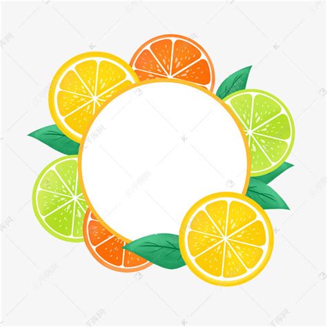 夏季水果边框1素材图片免费下载 千库网