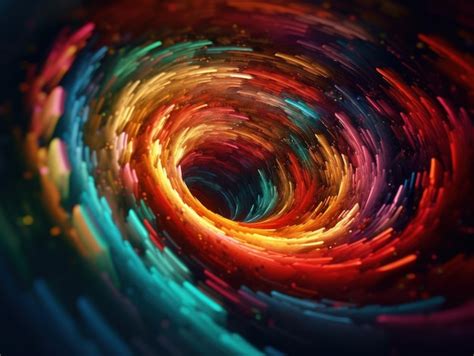 Premium Ai Image Colorful Swirling Radial Vortex Background Created With Generative Ai Technology