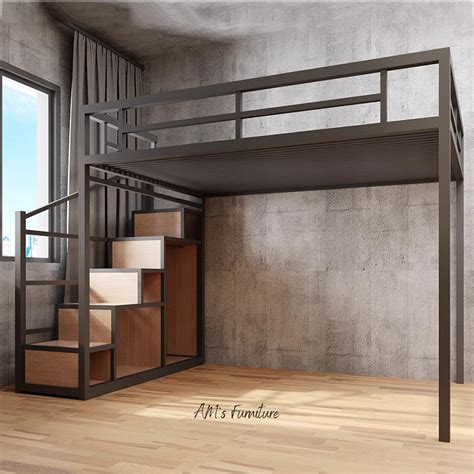 Levitate Loft Bed Wrought Iron Frame Furniture Home Living