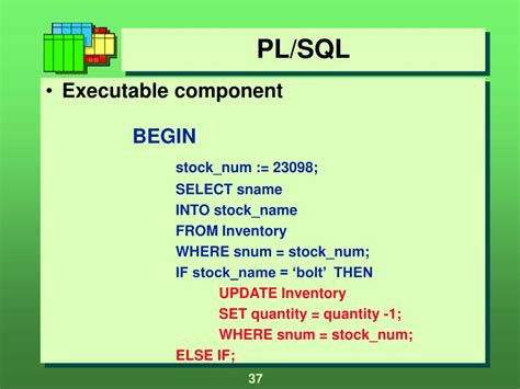 ppt pl sql powerpoint presentation free download id 5517275