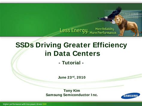 Pdf Ssds Driving Greater Efficiency In Data Centers · • Higher