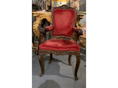 Poltrona Trono Vintage In Velluto Anni60 Deesup