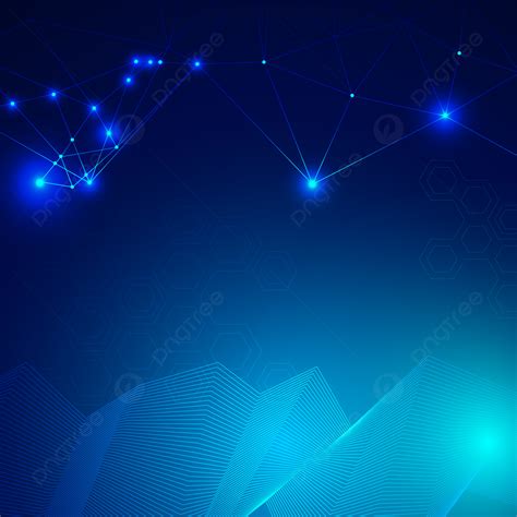 Abstract Background With Triangular Cells For Design Bright Blue Digital Illustration With