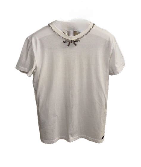 Miu Miu Белая хлопковая футболка для женщин купить в интернет магазине с доставкой