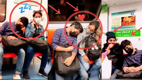 Sleeping On Strangers In The Metro Prank Epic Reaction Ram Arany