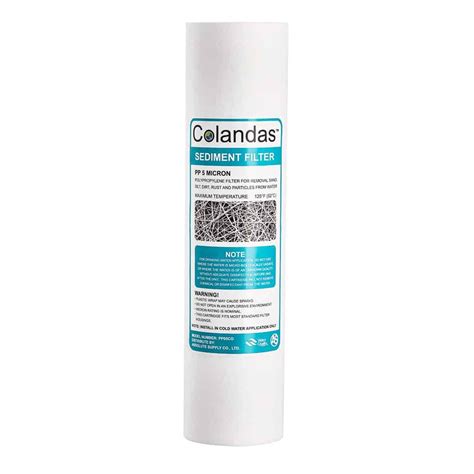 ไส้กรองหยาบ Pp Sediment Colandas ขนาด 10 นิ้ว 5micron Ppwaterservice