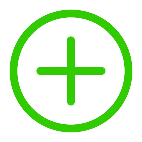 Add Icon Design In Round Shape Png
