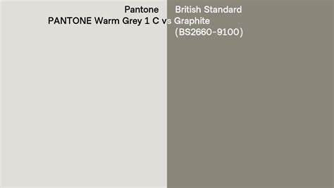 Pantone Warm Grey C Vs British Standard Graphite BS Side By Side Comparison