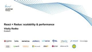 Виталий Редько React Redux performance scalability PDF
