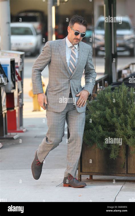 David Arquette Departs A Business Meeting Wearing A Suit Los Angeles
