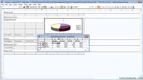 Advanced Microsoft Access 2013 Tutorial Charts Filtered By The