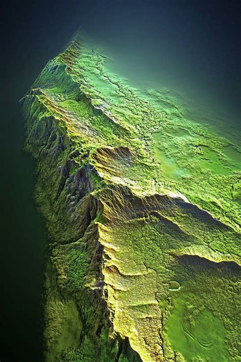 High Resolution 3d Gis Map Of A Coastal Reef System With Lidar