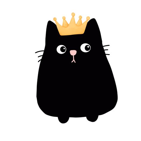Black Cat Cartoon 35232345 Png