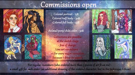 Commissions Open By Fake Elf On Deviantart